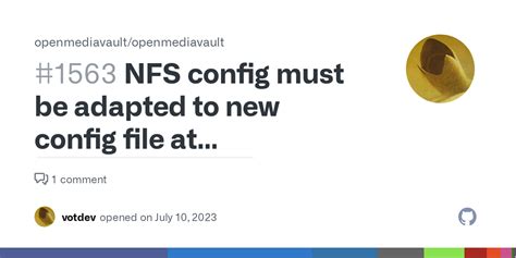 Nfs Config Must Be Adapted To New Config File At `etcnf` And `etcnfd` · Issue