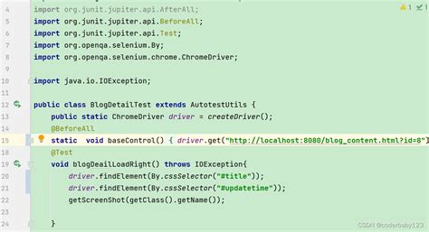 使用seleniumwebdriver对个人博客系统自动化测试seleniumwebdriver 简单测试 Csdn博客