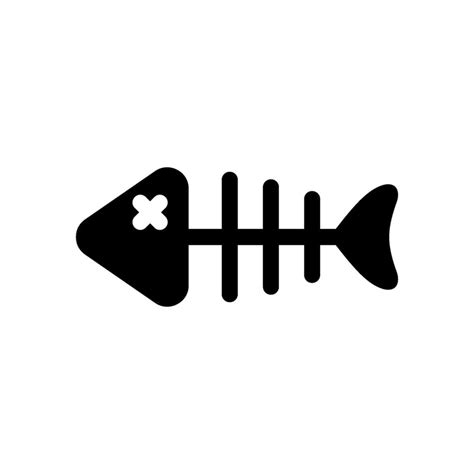 Fishbone Icon Vector Symbol Design Illustration 26328807 Vector Art At