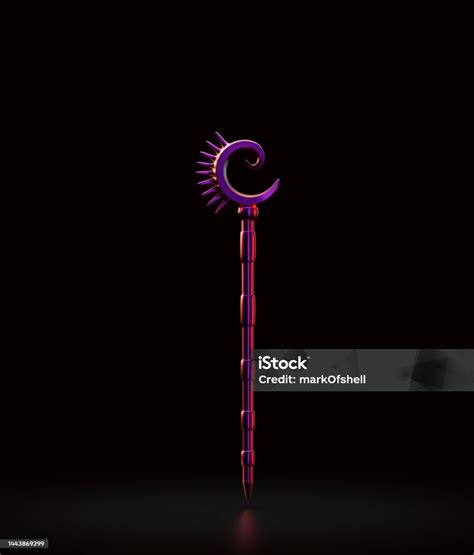 핑크 마술 지팡이 마법사 스틱 마녀 막대 판타지 게임 무기 마술사 동화 개체 3d 렌더링 고대 그리스에 대한 스톡 사진 및 기타 이미지 Istock