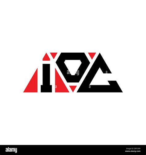 Ioc Triangle Letter Logo Design With Triangle Shape Ioc Triangle Logo Design Monogram Ioc