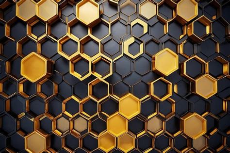Premium Photo Honeycomb With Hexagon Grid Cells