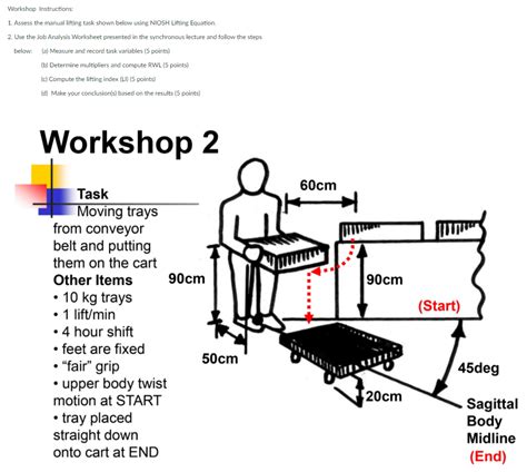 Workshop Instructions 1 Assess The Manual Lifting