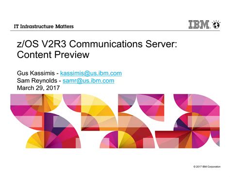 z os v2r3 communications server content preview ppt