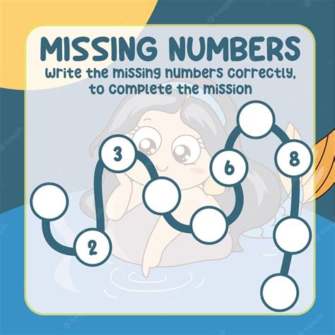 Premium Vector Missing Numbers Write The Answer Correctly