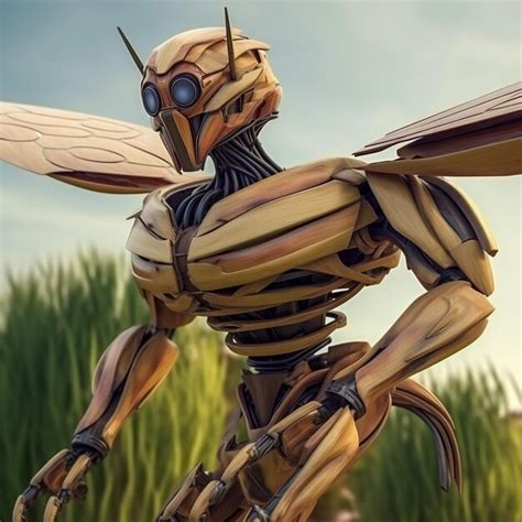 Premium Ai Image A Robot With Wings That Saybugon It