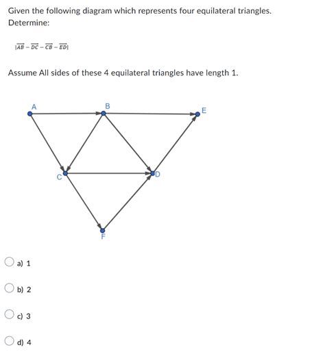solved given the following diagram which represents four