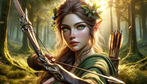 Female Elf Archer By Beautyofaigirls On Deviantart