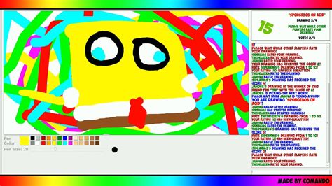 Draw With Friends Funny Moments Spongebob On Acid Loves Cock Push Ups YouTube