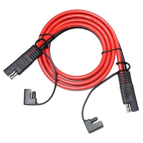 Masteelf Dual Sae Connector To Female Plug Extension Cable Adapter Cord Quick Disconnect Release