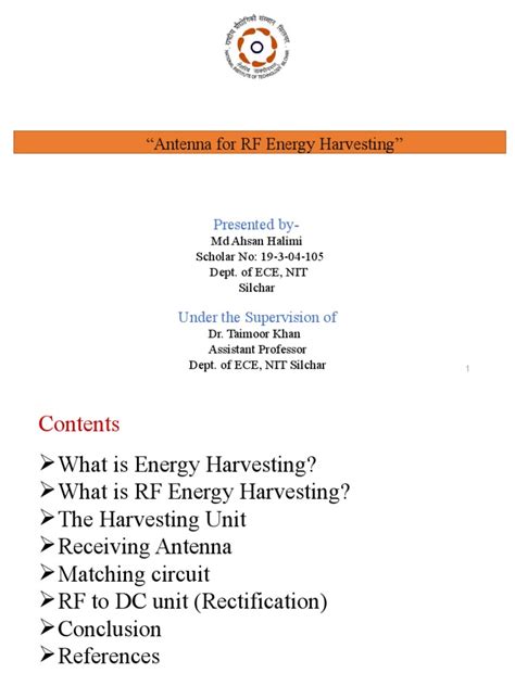 Antenna For Rf Energy Harvesting Pdf Energy Harvesting Antenna Radio