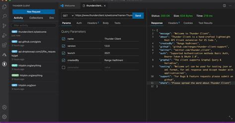 Thunder Client — Lightweight Alternative To Postman In Vs Code