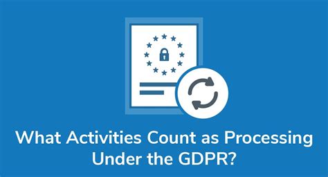 What Activities Count As Processing Under The GDPR Privacy Policies