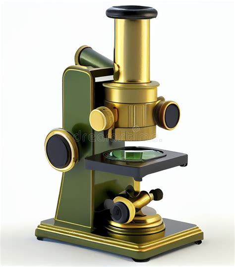 Vintage Fantasy Microscope Generative Ai Illustration Stock Illustration Illustration Of