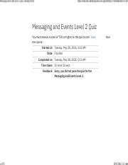 IBM Messaging And Events Level Quiz Review Key Concepts Course Hero