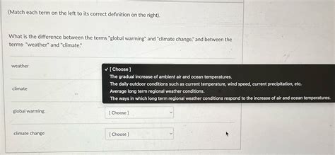 Solved Help Me Match Each Term On The Left To Its Correct