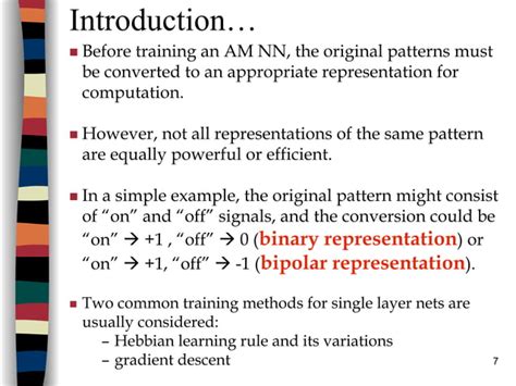 artificial neural network lecture 6 associative memories and discrete