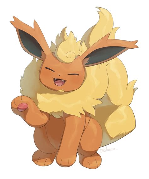 Flareon Pokemon Drawn By Makoto Ikemu Danbooru
