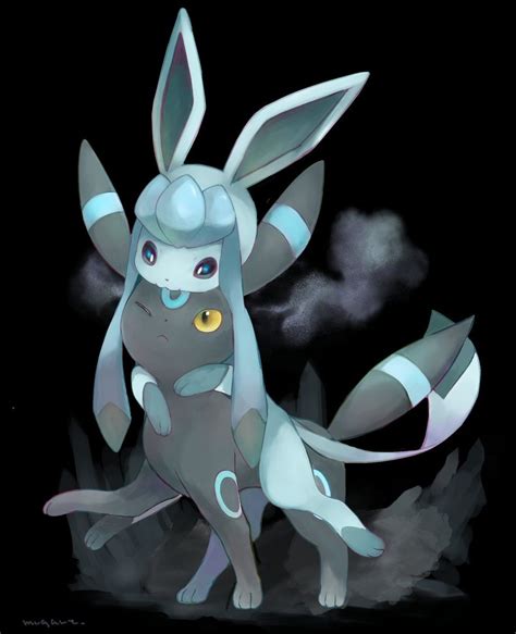 Shiny Umbreon And Glaceon Umbreon And Espeon Pokemon Eeveelutions Oc