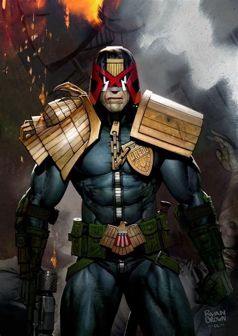 Judge Dredd By Ryanbrown Colour On Deviantart Judge Dredd Comic Judge Dredd Dredd Comic