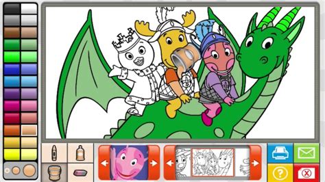 The Backyardigans Coloring Book Full Game 2014 Youtube