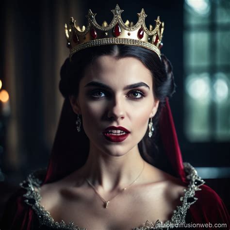 Vampire Queen In Horror Movie Atmosphere Stable Diffusion Online