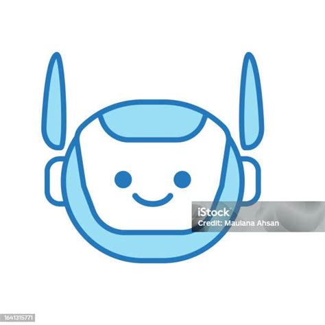 로봇 머리 아바타 벡터 디자인입니다 만화 로봇 머리 아이콘 0명에 대한 스톡 벡터 아트 및 기타 이미지 0명 Brand Name Online Messaging