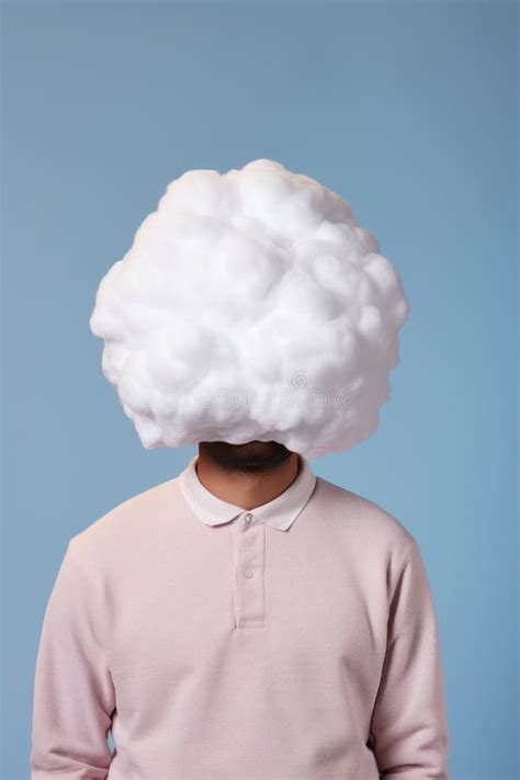 Casually Dressed Man With Covered Head Ai Generated Stock Illustration Illustration Of