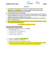 CMPEN Fall Homework Instructions Course Hero