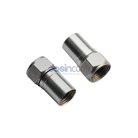 Coaxial Connector F Type Straight Male Crimp Cable Type 75 Ohm Dosin Electronics