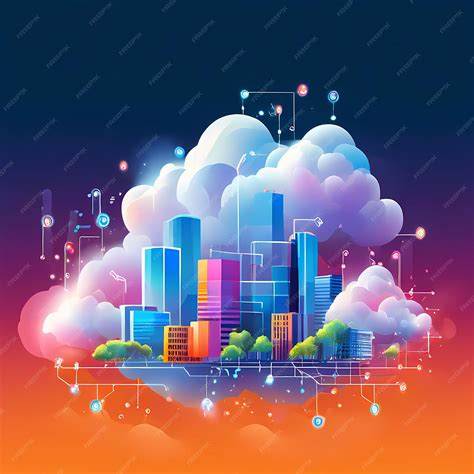 Comprehensive Abstract Cloud Computing Concept Art Innovative And Futuristic Technology
