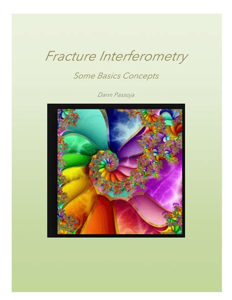 Pdf Fracture Interferometry Some Basics Concepts