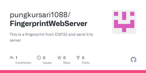 Github Pungkursari1088fingerprintwebserver This Is A Fingerprint