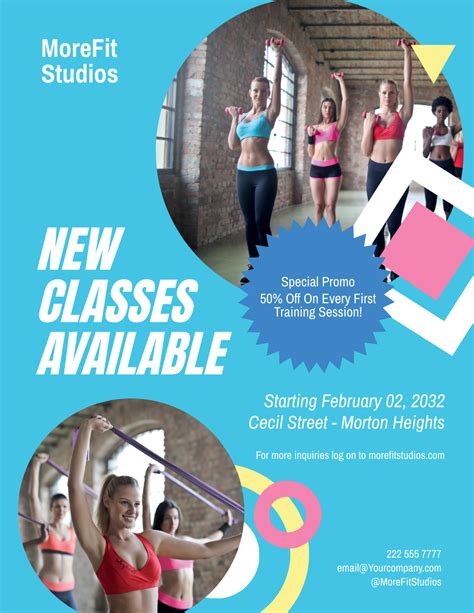 Fitness Class Flyer Template Edit Online And Download Example