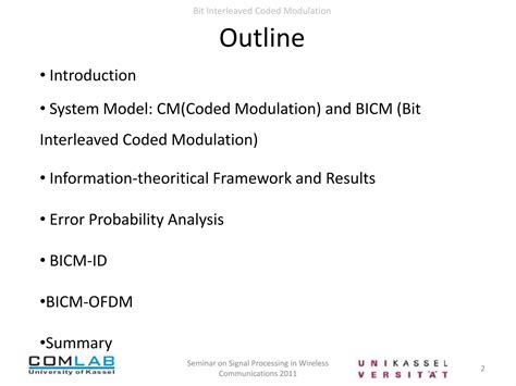 Bit Interleaved Coded Modulation Ppt