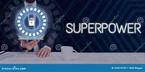 Text Caption Presenting Superpower Internet Concept A Power Or Ability