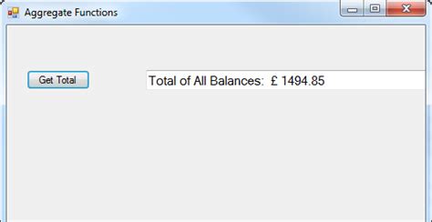 Adonet Calculating Datatable Column Totals Using Sum Ged Meads