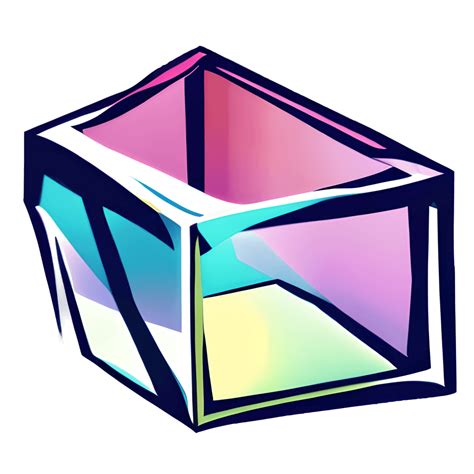 Colorful Transparent Box Creative Fabrica