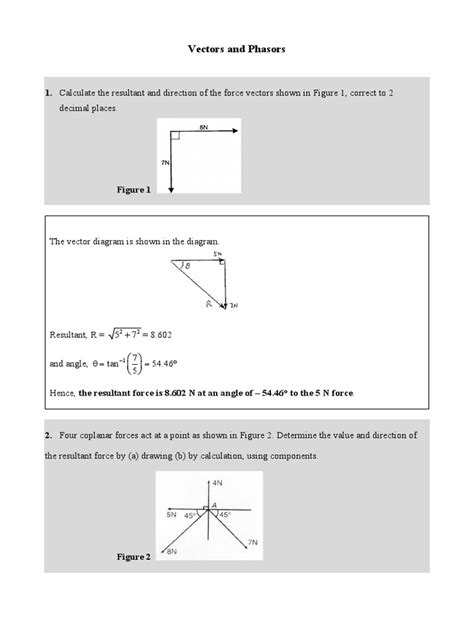 11 Solution Vectors Advance Tutorial Part B Pdf Amplitude Mathematics