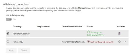 Issues With On Premises Data Gateway Personal Mode Microsoft Fabric Community