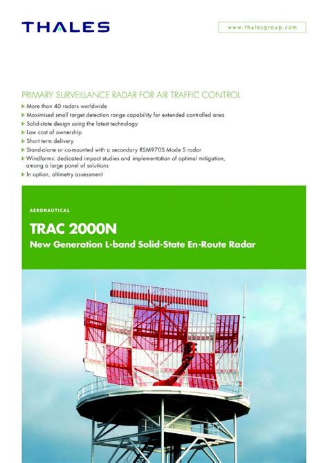 Pdf Primary Surveillance Radar For Air Traffic Control · Thales Atm Limited Minerva Building