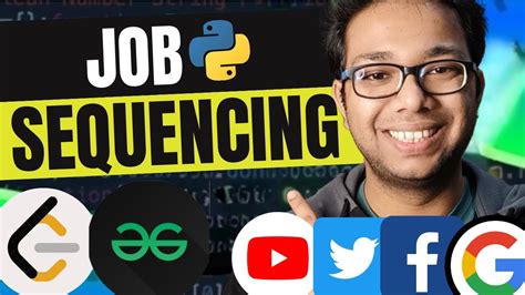 Job Sequencing Problem Gfg Python Youtube