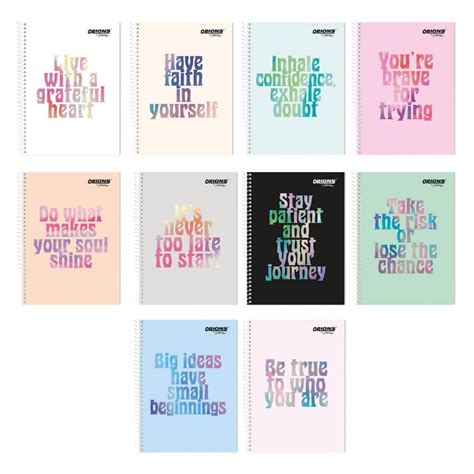 Set Of 10 Orions Varicolored Spiral Notebook 80 Leaves Shopee Philippines