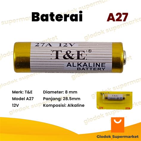 Baterai Tande 27a Batu Batre 12v Battery 12 Volt Alkaline A27 Lazada