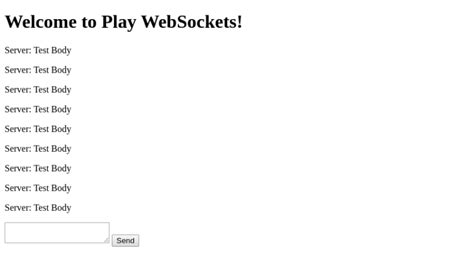 Websockets With The Play Framework And Akka Baeldung