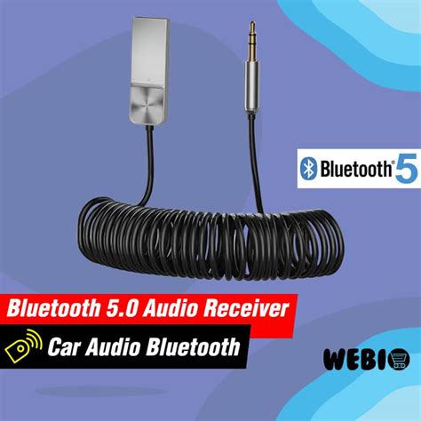 Jual Car Wireless Bluetooth USB Receiver To Audio Aux 3 5mm Cable Adapter Dongle Blutut Music