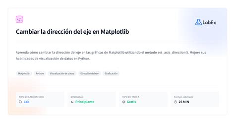 Cambio De Dirección Del Eje En Matplotlib Visualización De Python Labex