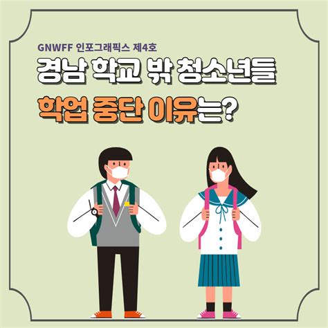 경상남도여성가족재단 🍀경상남도 여성가족재단 인포그래픽스 제4호🍀 2021년 제4호 주제는 학교 밖