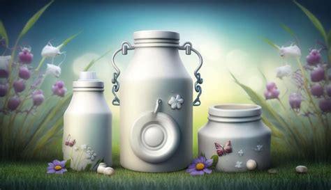 Premium Ai Image World Milk Day A Cow Milk Bottle And A Cow On A