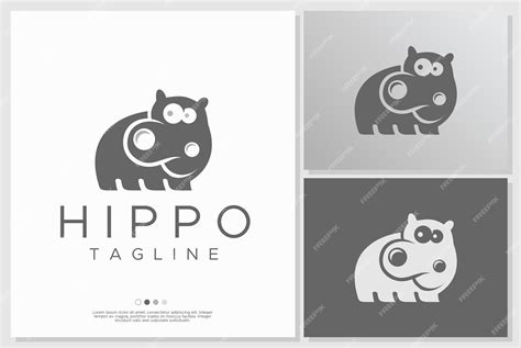 Premium Vector Hippopotamus Logo Design Illustration Hippo Mascot Logo Graphic